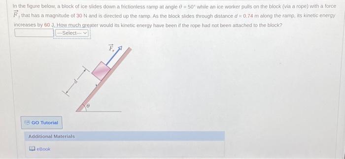 Solved In the figure below, a block of ice slides down a | Chegg.com