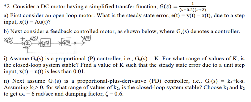 Solved iGc(s) is ﻿a proportional (P) ﻿controller, | Chegg.com