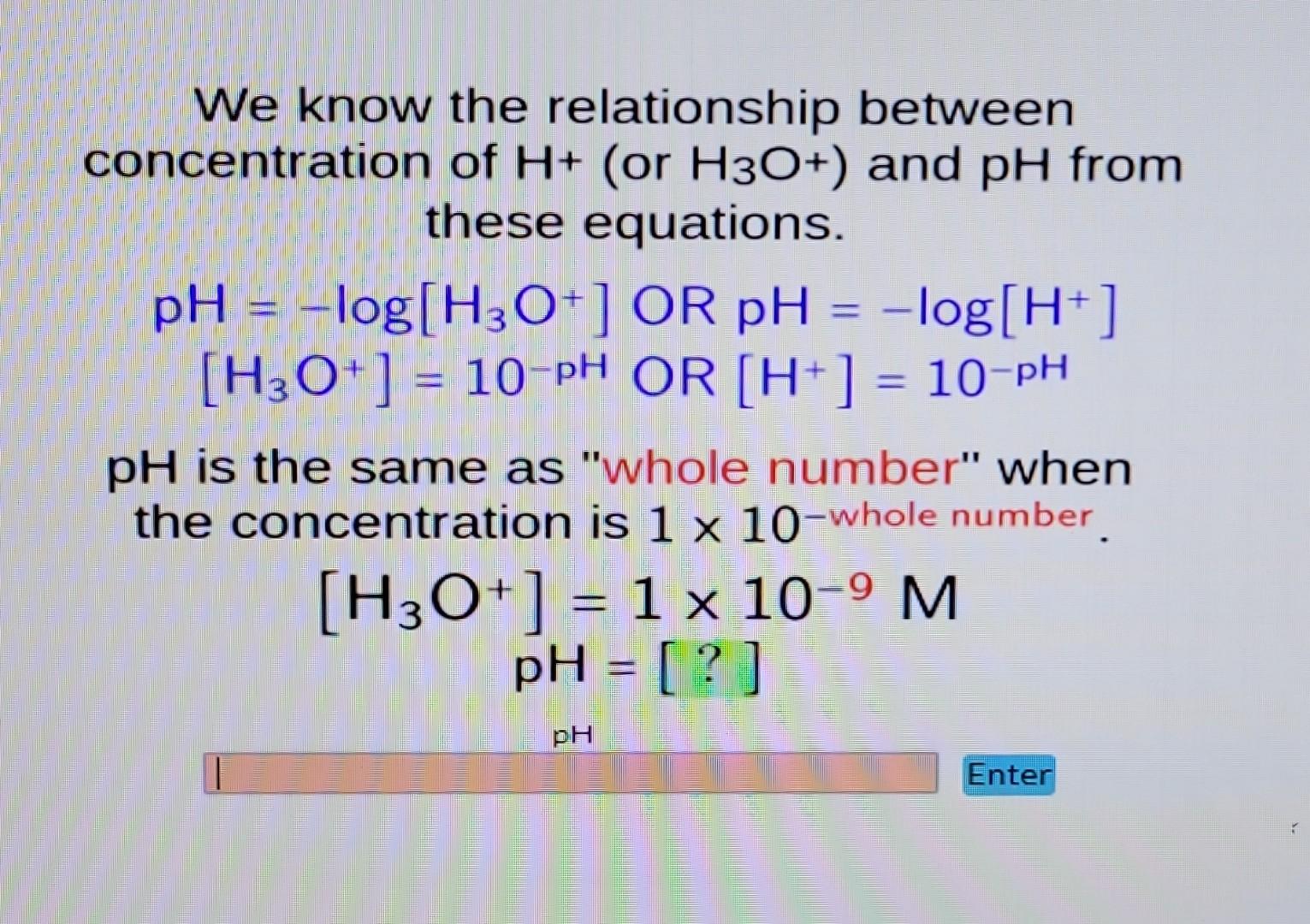Solved We know the relationship between concentration of | Chegg.com