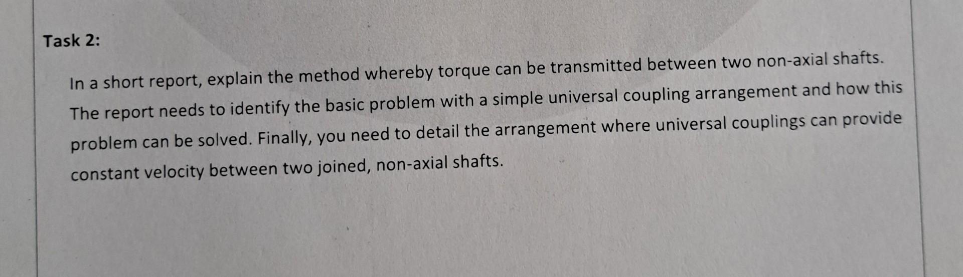 Solved In a short report, explain the method whereby torque | Chegg.com