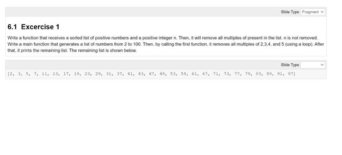 Solved 6.1 Excercise 1 Write a function that receives a | Chegg.com