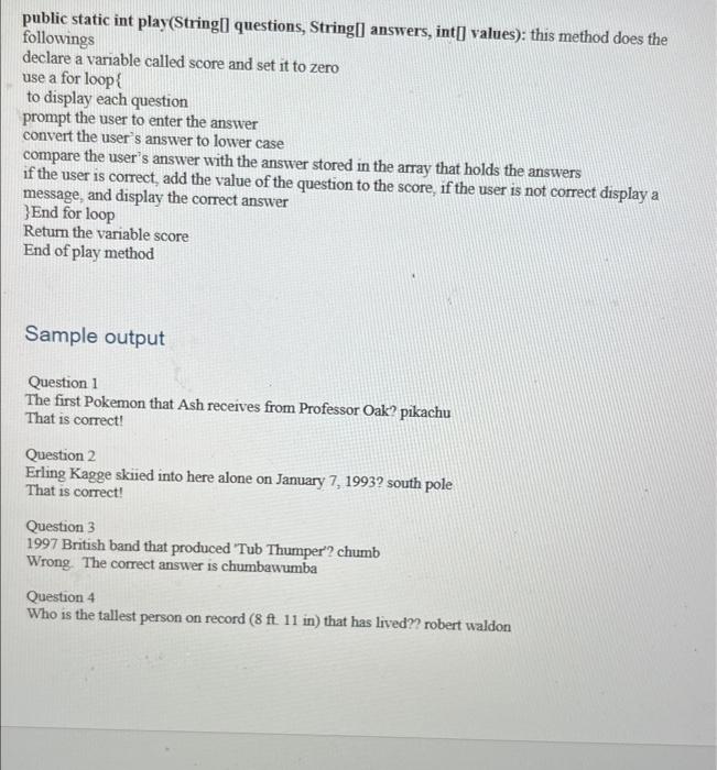 Solved Objectives Practice working with arrays Problem Write | Chegg.com