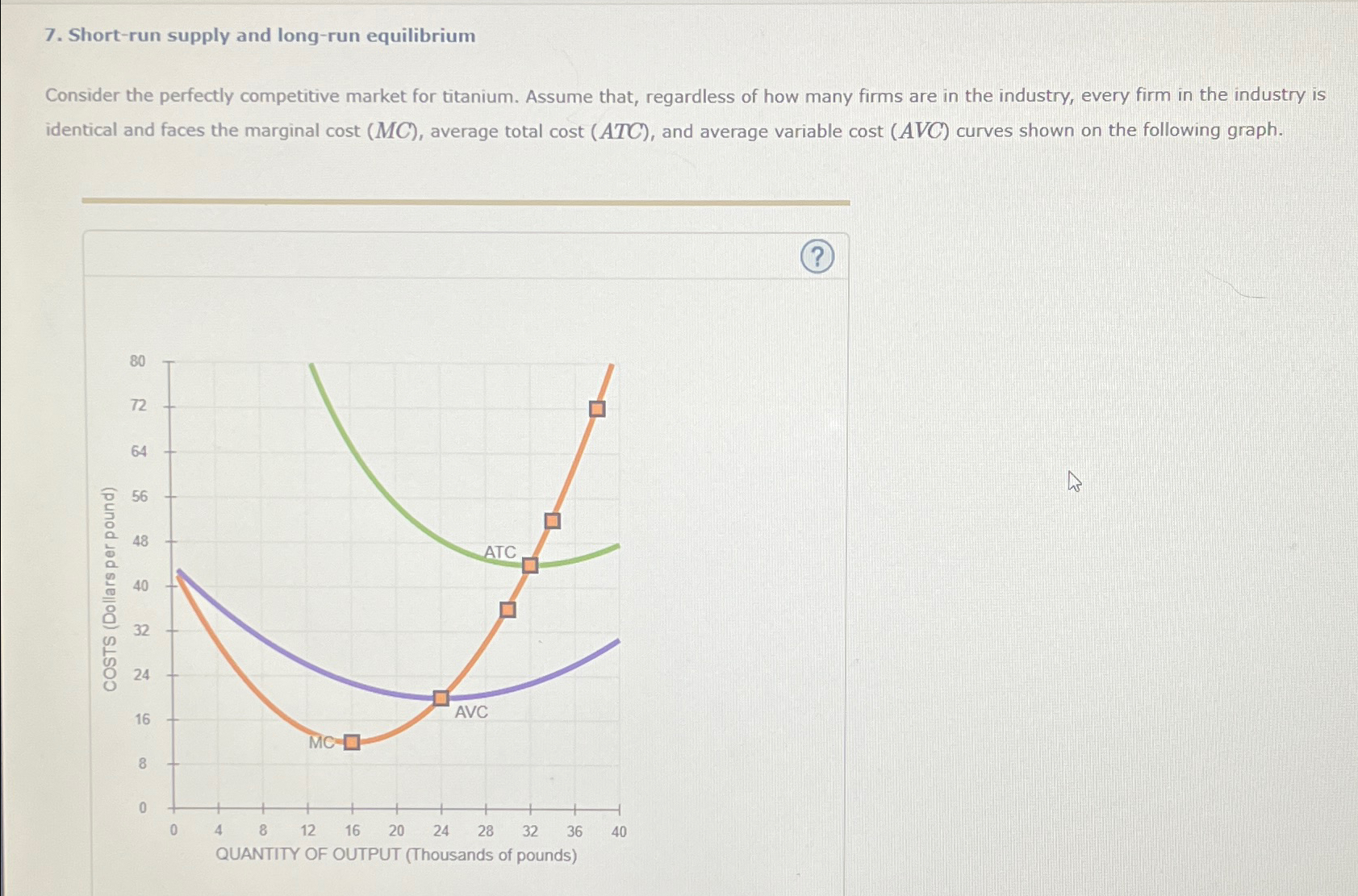Solved Short-run supply and long-run equilibriumConsider the | Chegg.com
