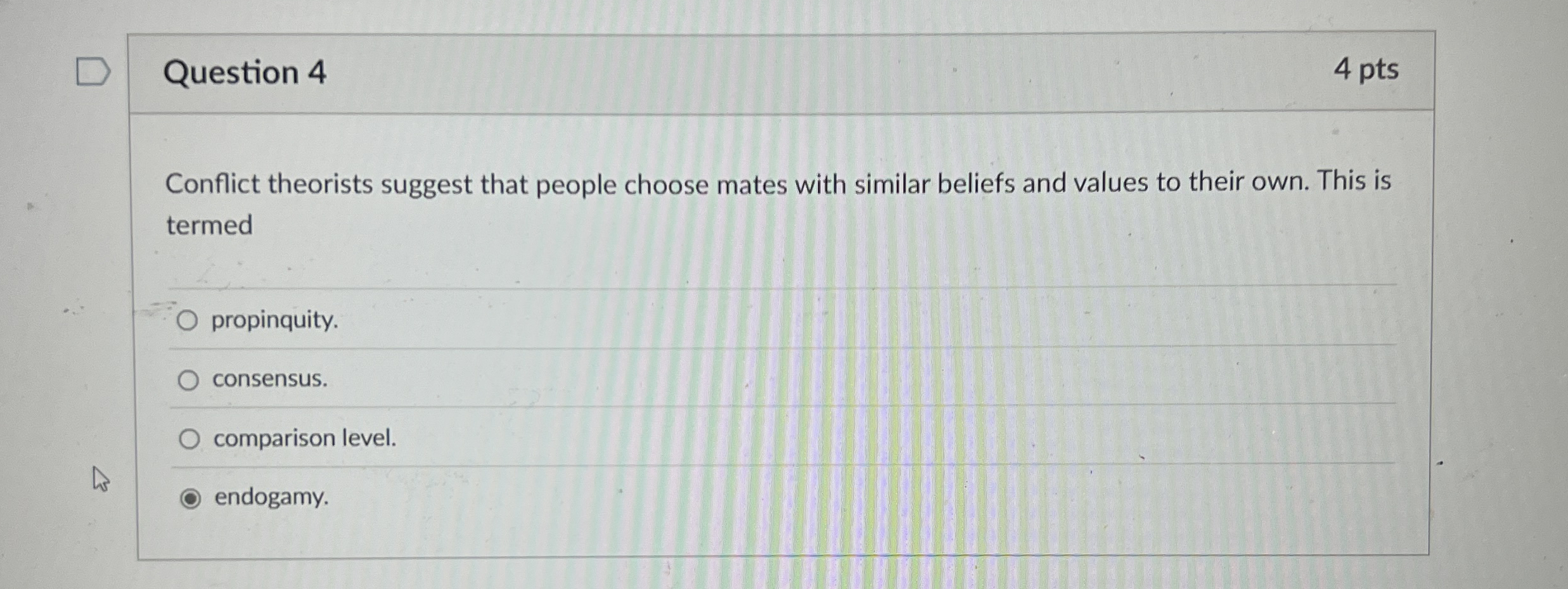 Solved Question 44 ﻿ptsConflict theorists suggest that | Chegg.com