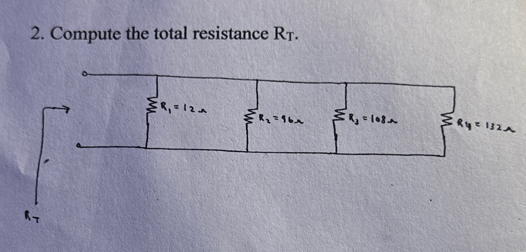 Solved Compute the total resistance RT. | Chegg.com