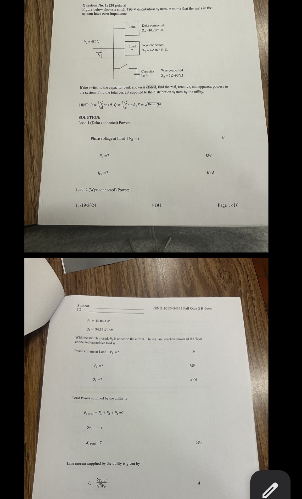 Solved Question No. 1: [20 ﻿points]If the switch to the | Chegg.com