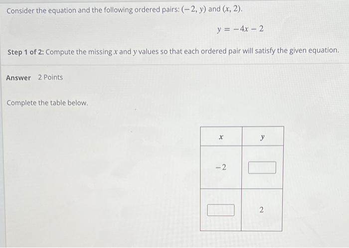 Solved Consider the equation and the following ordered | Chegg.com
