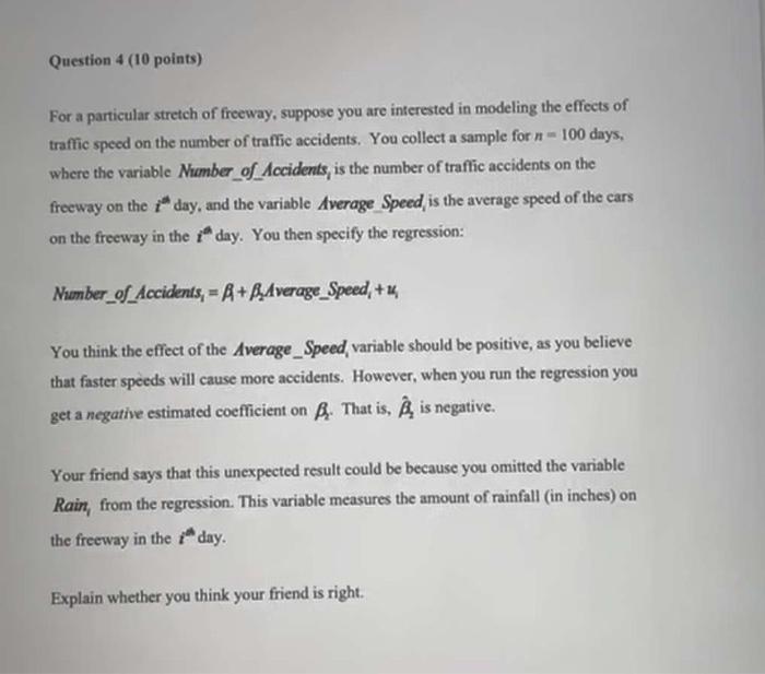 Solved Consider the following linear regression model: | Chegg.com