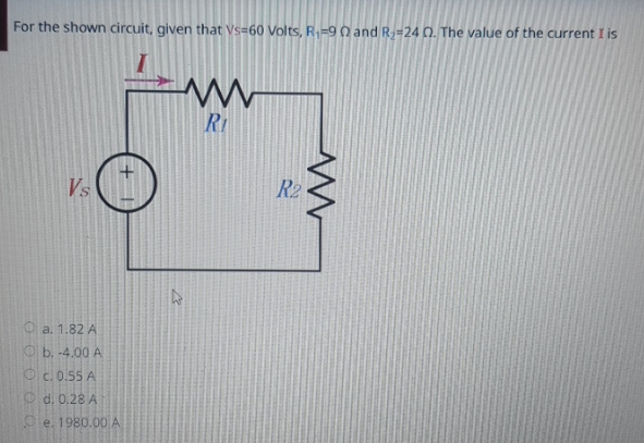Solved For the shown circuit, given that Vs=60 ﻿Volts, R1=9Ω | Chegg.com