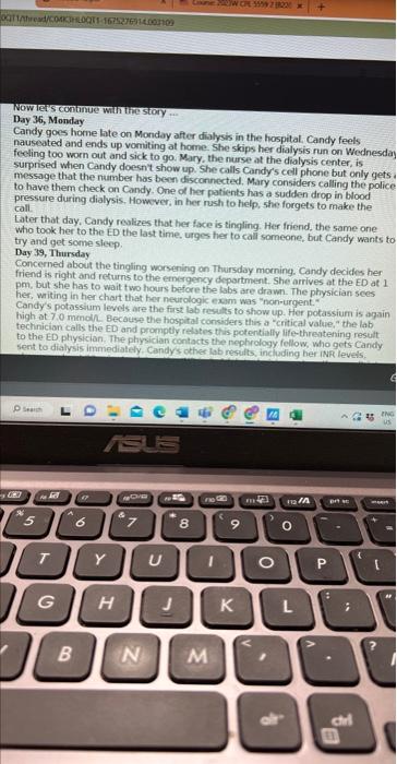 Solved Identify at least one process in Candy's case that, | Chegg.com