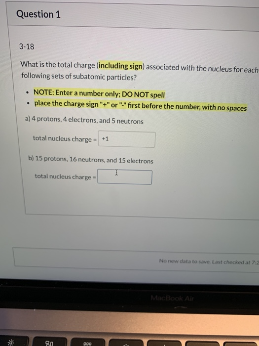 Solved Question 1 3-18 What is the total charge (including | Chegg.com