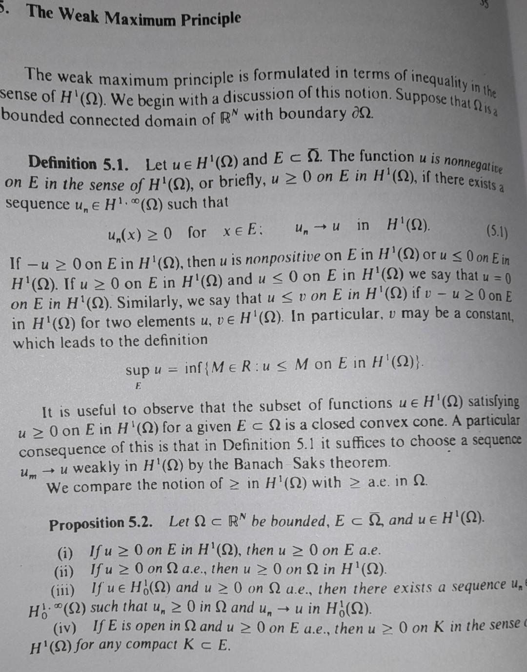 Solved The Weak Maximum Principle The weak maximum principle | Chegg.com