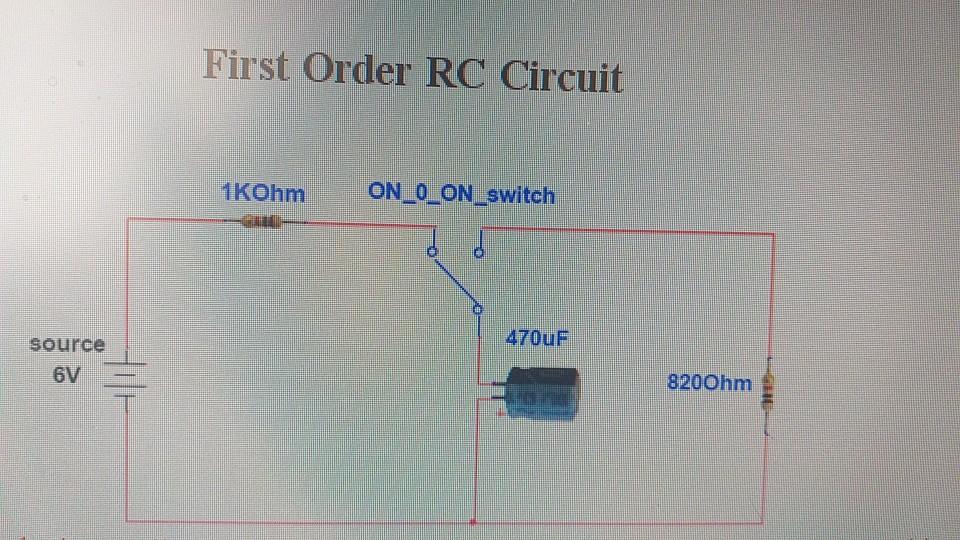 Solved First Order RC circuit Question a) : According to | Chegg.com