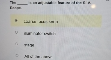 Solved The ﻿is an adjustable feature of the SI | Chegg.com