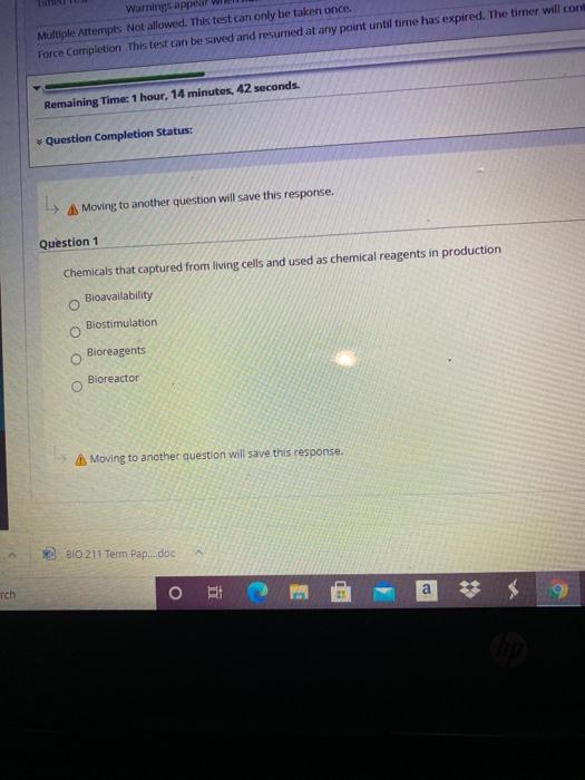 Solved Warnings appe Multiple Attempts Not allowed. This | Chegg.com