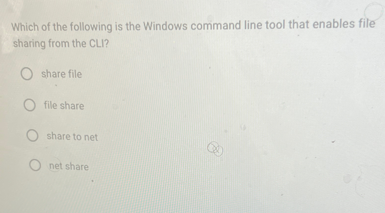 Solved Which of the following is the Windows command line | Chegg.com