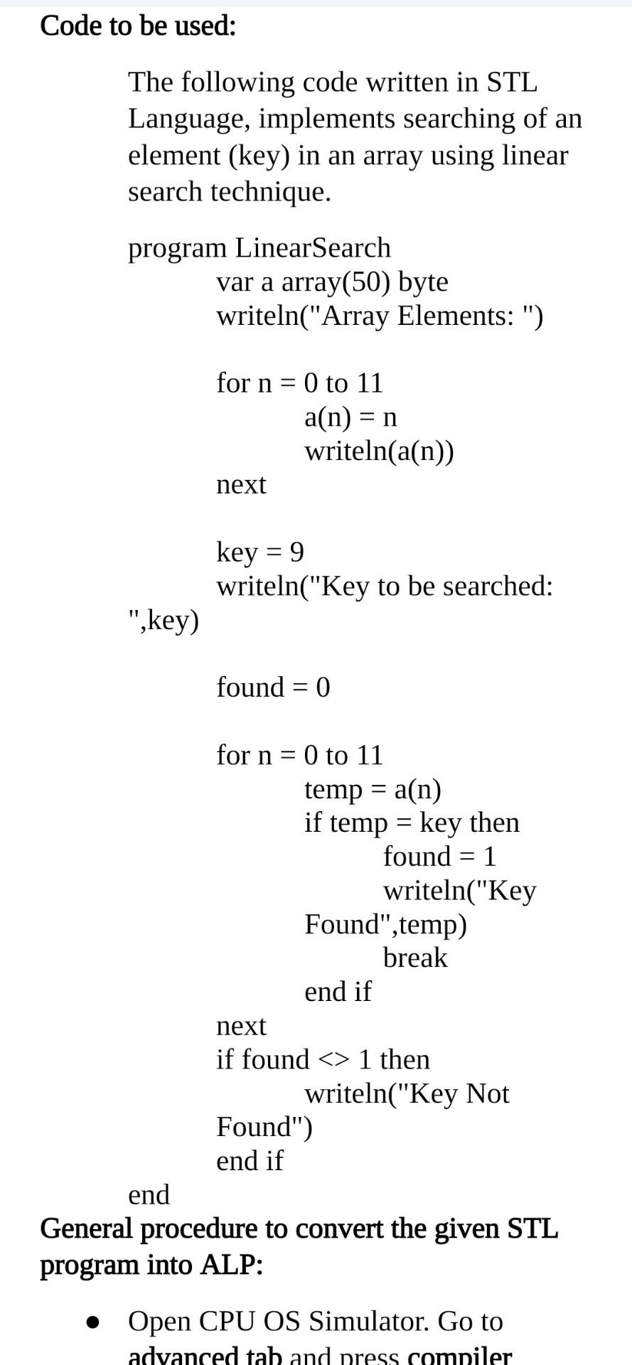 Solved code to be used: The following code written in STL | Chegg.com Solved code to be used: The following code written in STL | Chegg.com