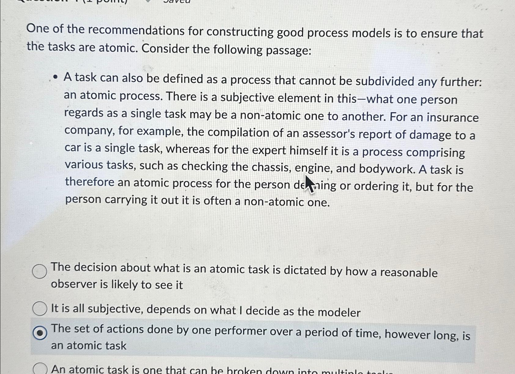 Solved One of the recommendations for constructing good | Chegg.com
