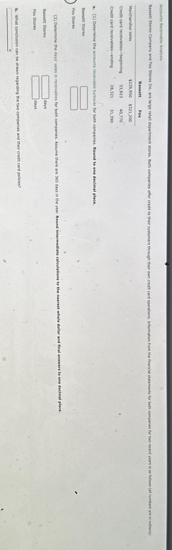 Solved Accounts Recelvable | Chegg.com