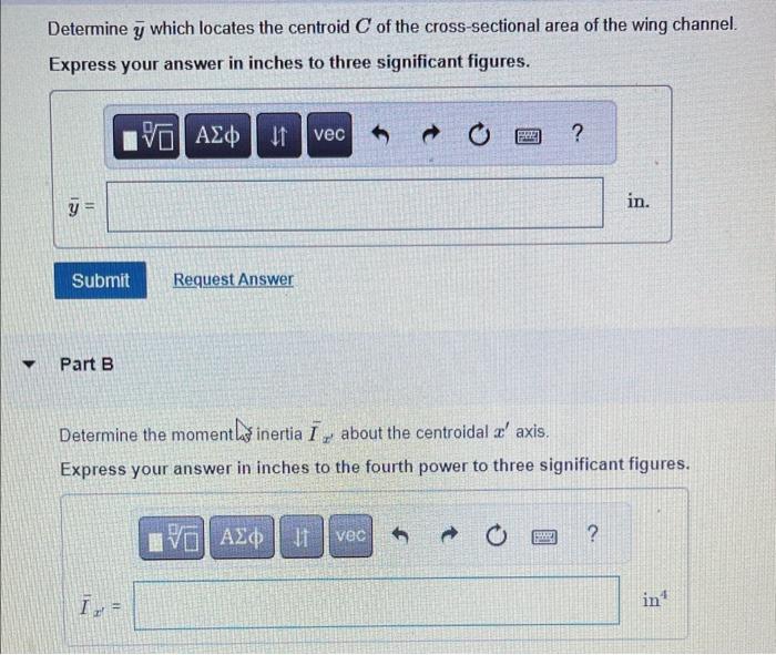 Solved Consider the wing channel in (Figure 1) with h=3 in. | Chegg.com