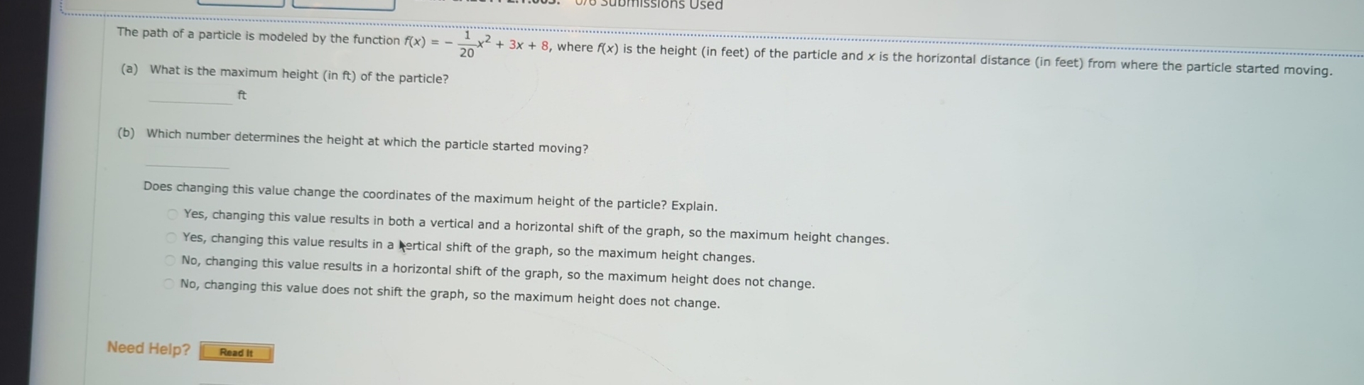 Solved The path of a particle is modeled by the function | Chegg.com