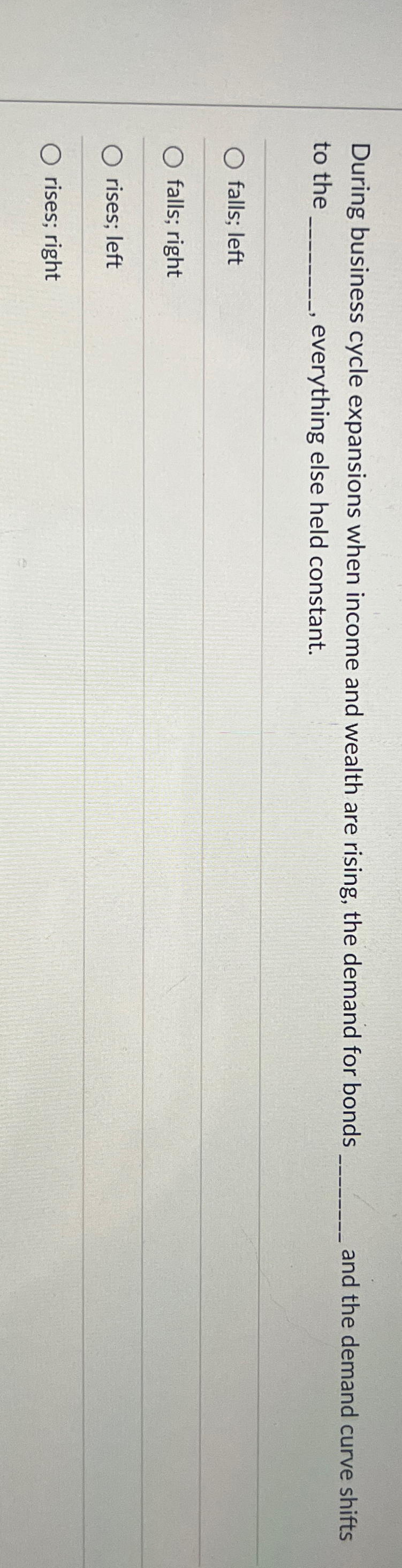Solved During business cycle expansions when income and | Chegg.com