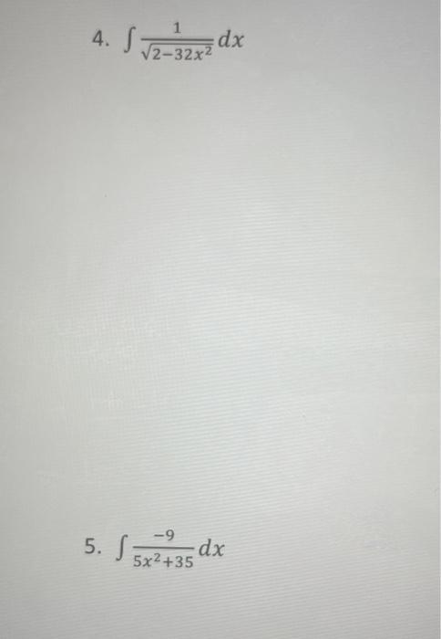 Solved Use u-substitution to integrate the following. All | Chegg.com