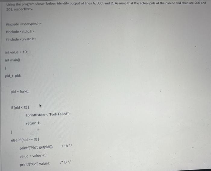 Solved Using the program shown below, identify output of | Chegg.com