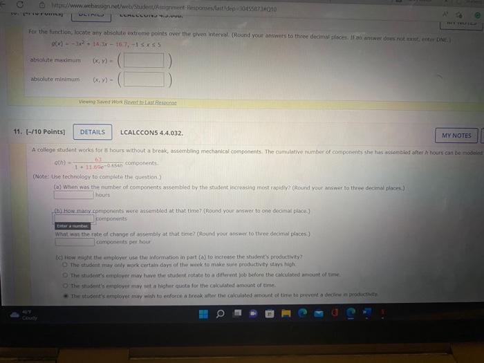 5(e)=−0.215r2+31.509r−182.615 aี | Chegg.com