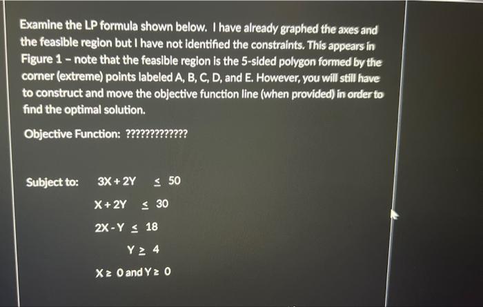Solved Examine the LP formula shown below. I have already | Chegg.com