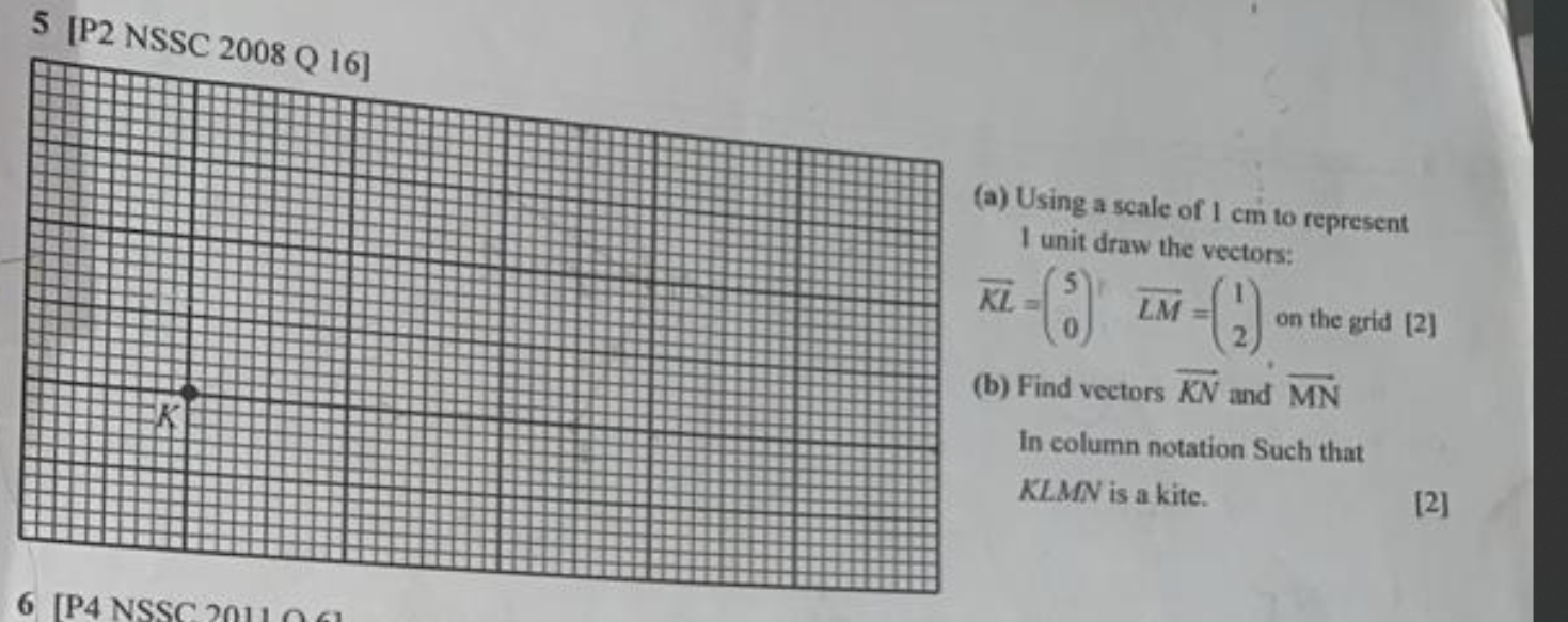 Solved 5 [P2 ﻿NSSC 2008 ﻿Q 16](a) ﻿Using a scale of 1cm ﻿to | Chegg.com