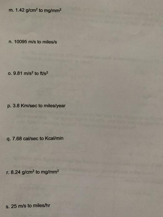Solved 3 Use Dimensional Analysis To Perform The Following Chegg