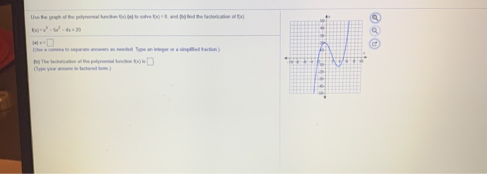 Solved Use the graph of the polynomial function to solve and | Chegg.com