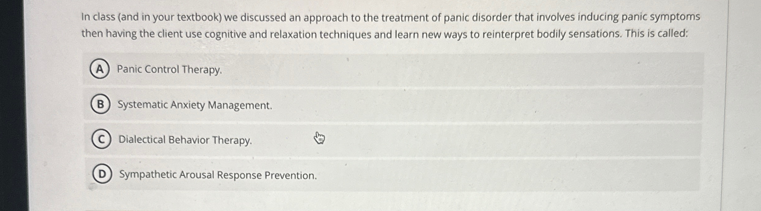 Solved In class (and in your textbook) ﻿we discussed an | Chegg.com