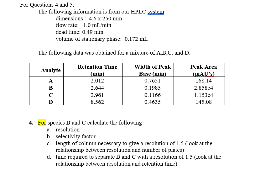 Solved For Questions 4 ﻿and 5:The following information is | Chegg.com