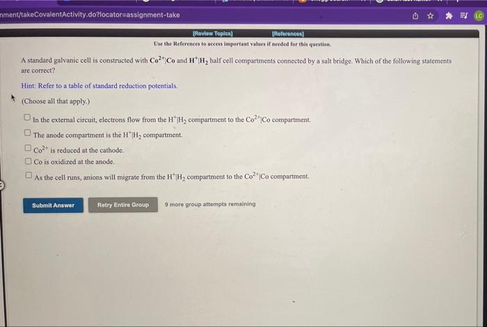Solved niment/takeCovalentActivity.do?locator | Chegg.com