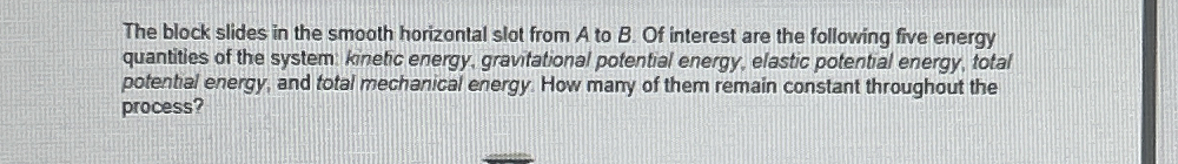 Solved The block slides in the smooth horizontal slot from A | Chegg.com