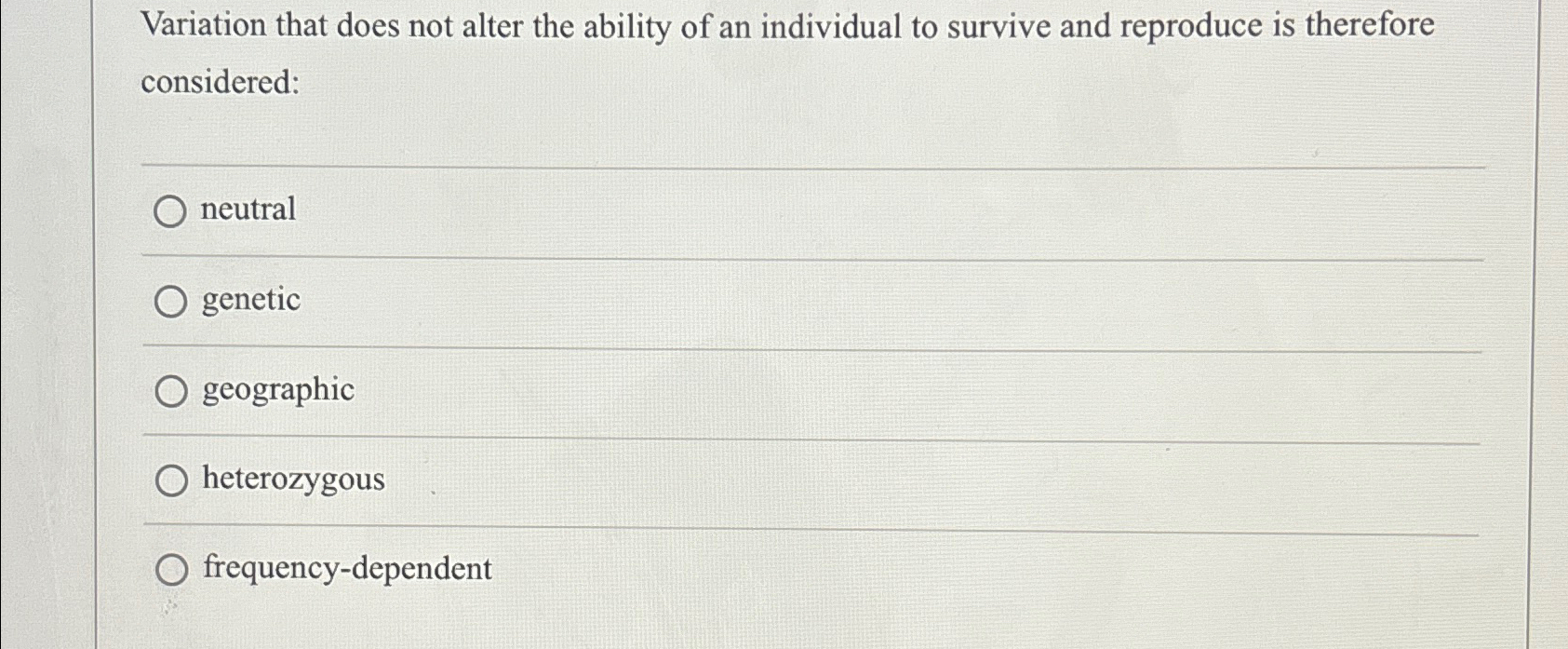 Solved Variation that does not alter the ability of an | Chegg.com