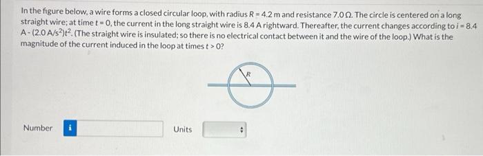 Solved In the figure below, a wire forms a closed circular | Chegg.com