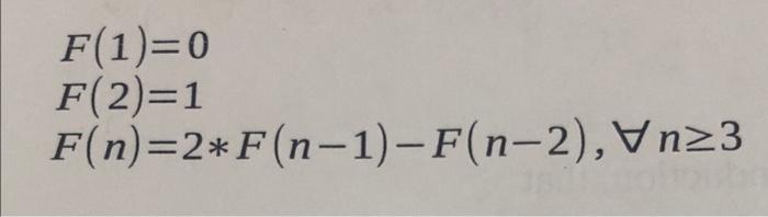 Solved Suppose a function F is defined recursively for | Chegg.com