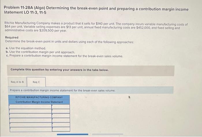 Solved t nces Problem 11-28A (Algo) Determining the | Chegg.com