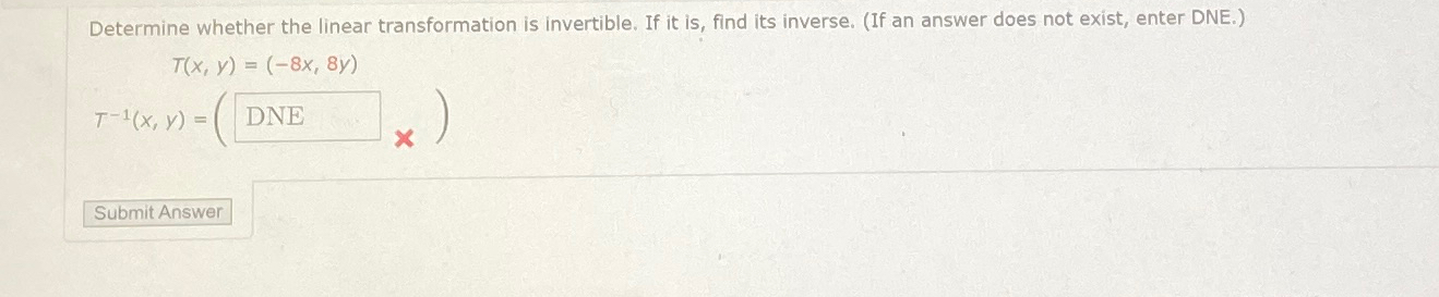 Solved Determine whether the linear transformation is | Chegg.com