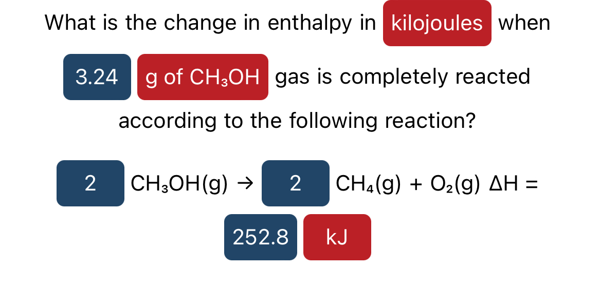 Solved What is the change in enthalpy in when gas is | Chegg.com