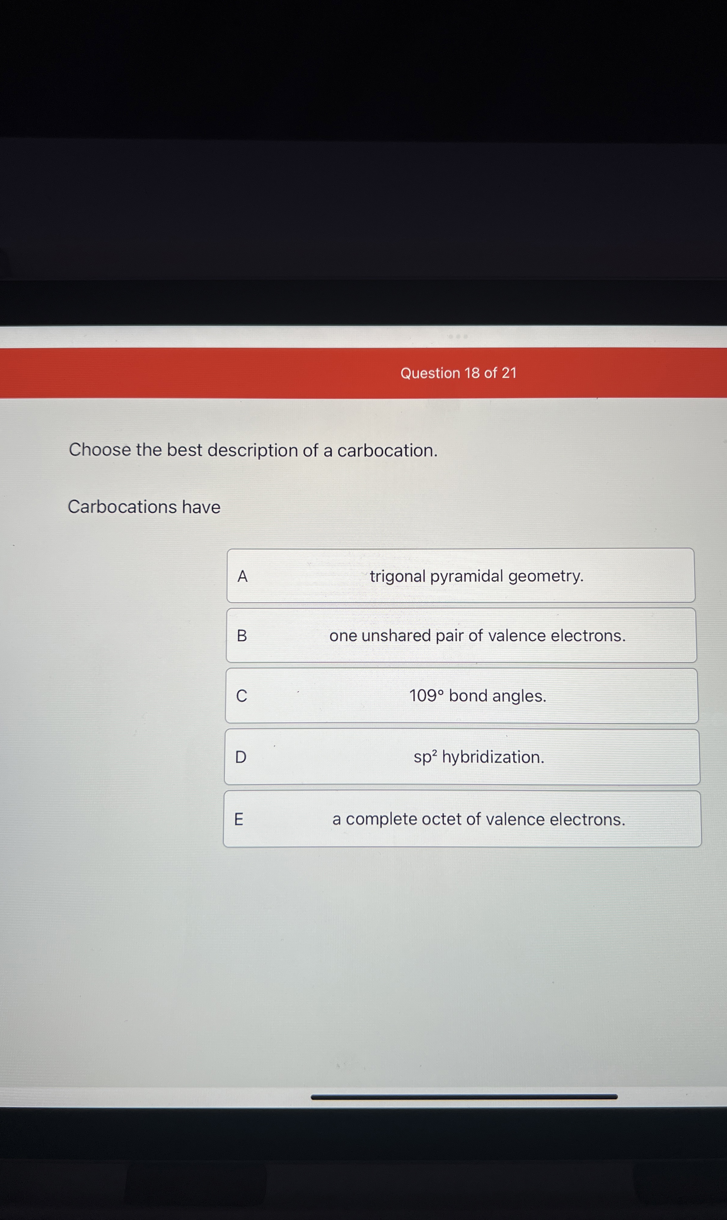 Solved Choose the best description of a | Chegg.com