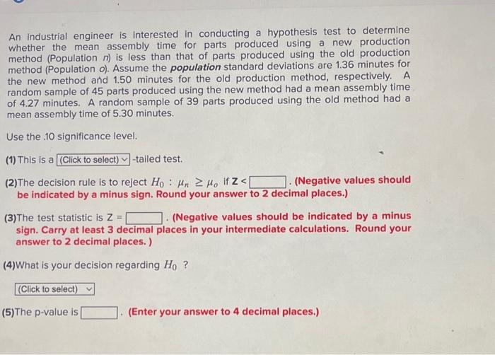 Solved Suppose we are comparing two population means with | Chegg.com