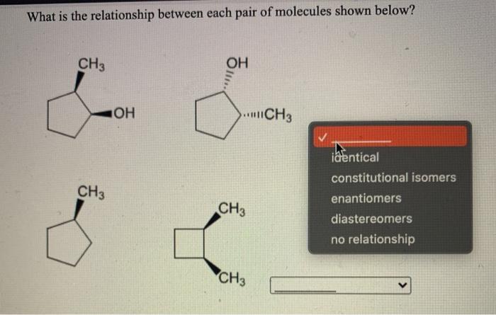 Solved What is the relationship between each pair of | Chegg.com