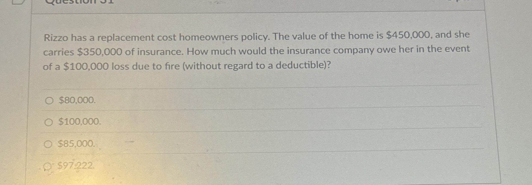 High Quality SOLUTION Rizzo has a replacement cost homeowners policy ...