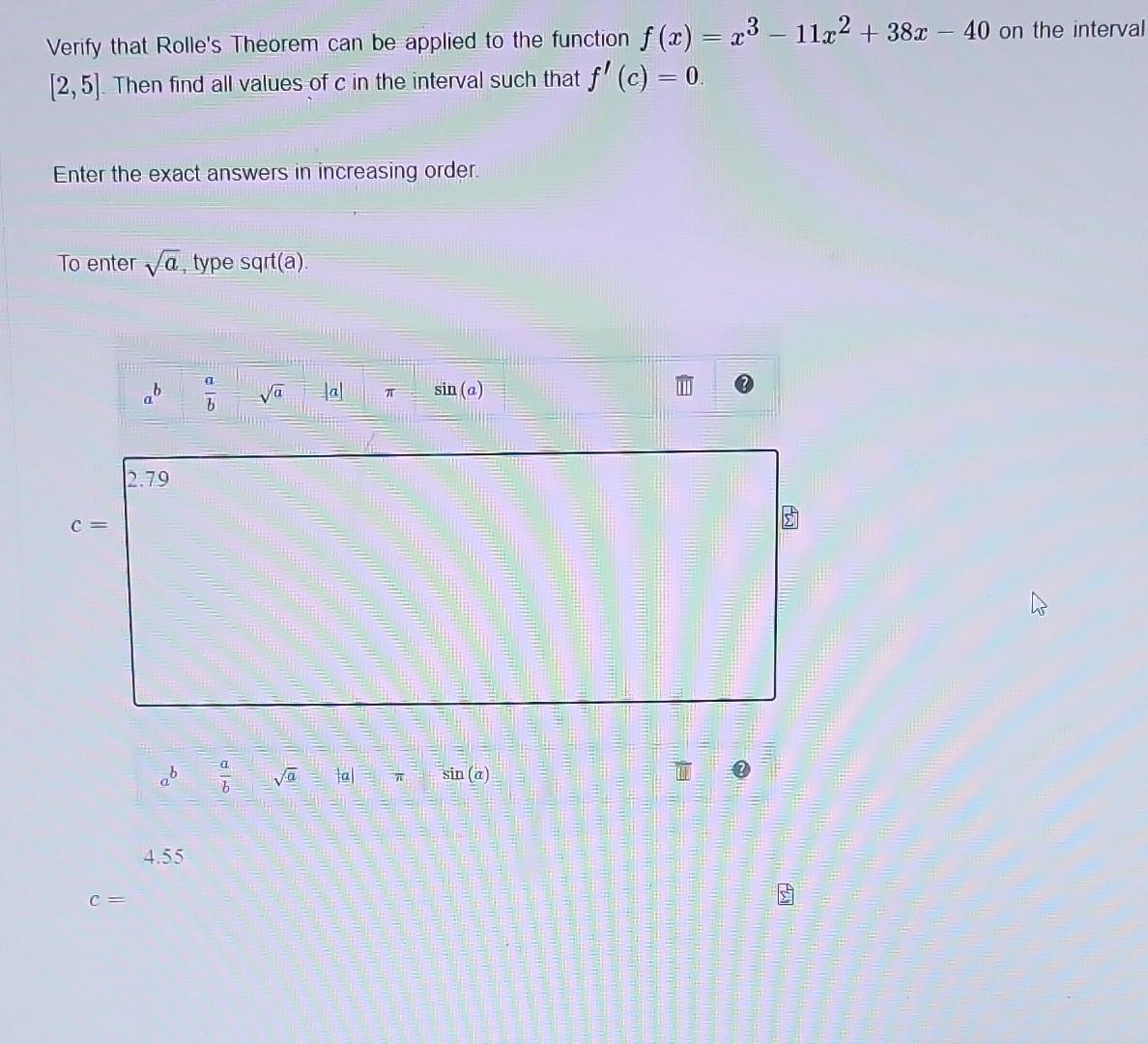 Solved Verify that Rolle's Theorem can be applied to the | Chegg.com
