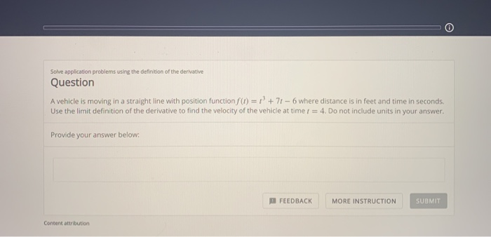 Solved Solve application problems using the definition of | Chegg.com