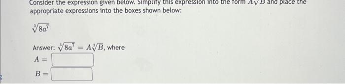 Solved Consider the expression given below. Simplify this | Chegg.com